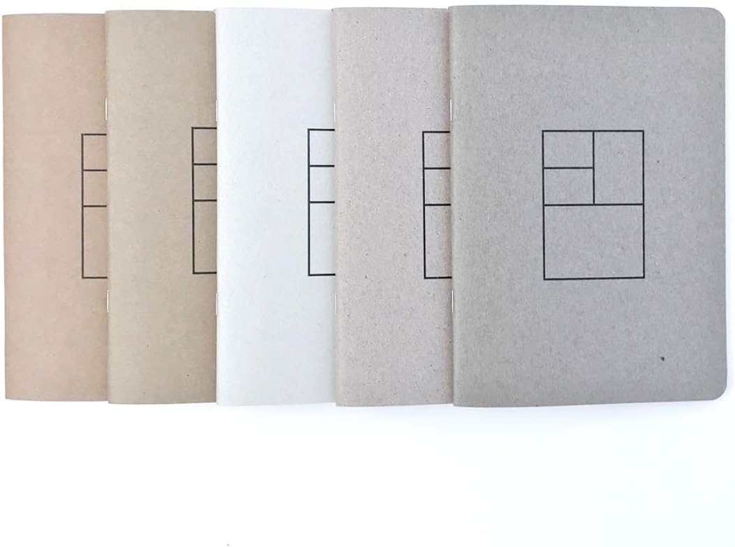 Pack de 5 Libretas Básicas DIN A5 Laika Notebooks: Amazon.com.mx ...