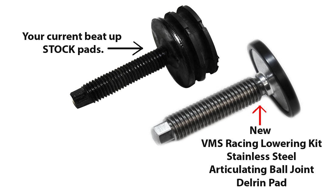 Replacement Parts 2014-2018 set of 4 VMS RACING 14-18 STAINLESS STEEL ...