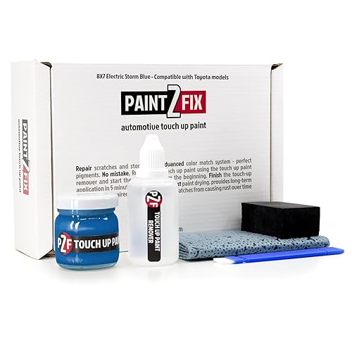 8X7 Electric Storm Blue Touch Up Paint Kit for Toyota Scratch and Chip ...