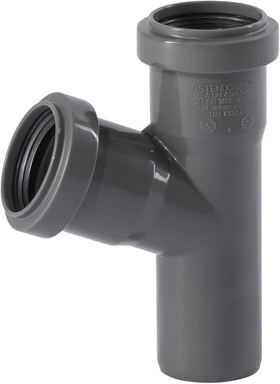 Ostendorf HTsafe Abzweig DN 40/40 mm 67 Grad HT-Rohr: Amazon.de: Baumarkt
