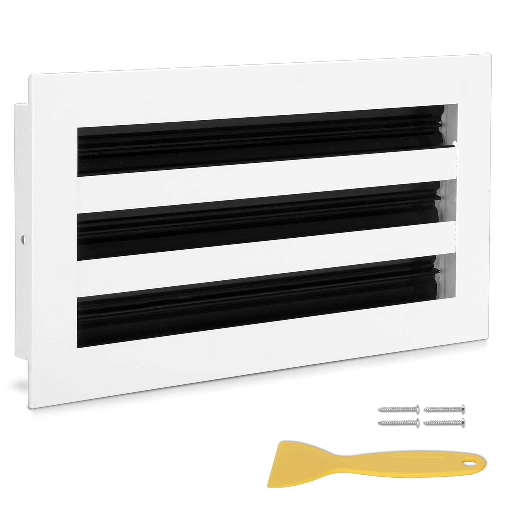 12x6 Modern AC Vent Cover, Decorative White Air Vent (Duct Opening ...