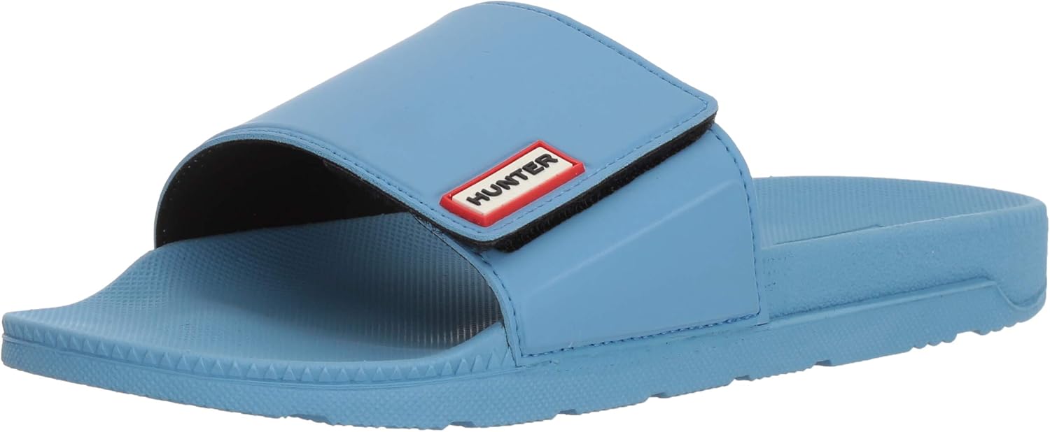 Hunter Womens Adjustable Slide Black Sliders Sandals: Amazon.co.uk ...