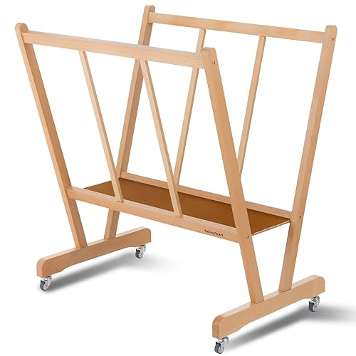 Falling in Art Large Wooden Print Rack, Art Drying and Display Rack ...