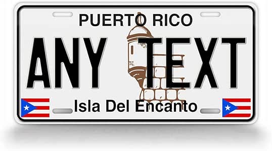 Amazon.com: SignsAndTagsOnline Personalized Puerto Rico Classic License ...