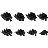Amazon.com: 8 Pcs Professional Hair Clipper Combs Guides, Wahl Replacement Guards Set #3171-400 ...