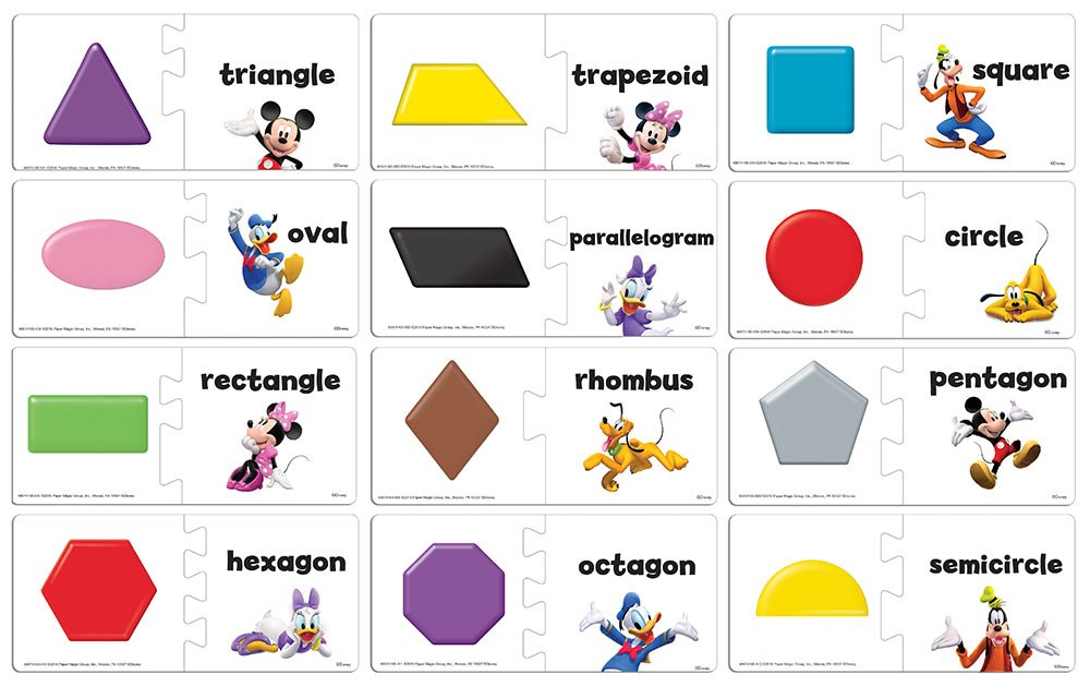 Buy Eureka Disney's Mickey Mouse Clubhouse Back to School Shapes Puzzle ...