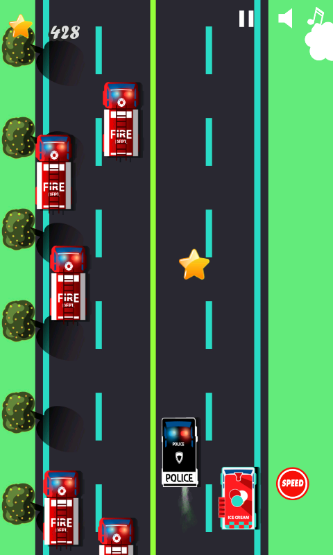 Highway police cop car games for kids: Driving down the road: Amazon.ca ...