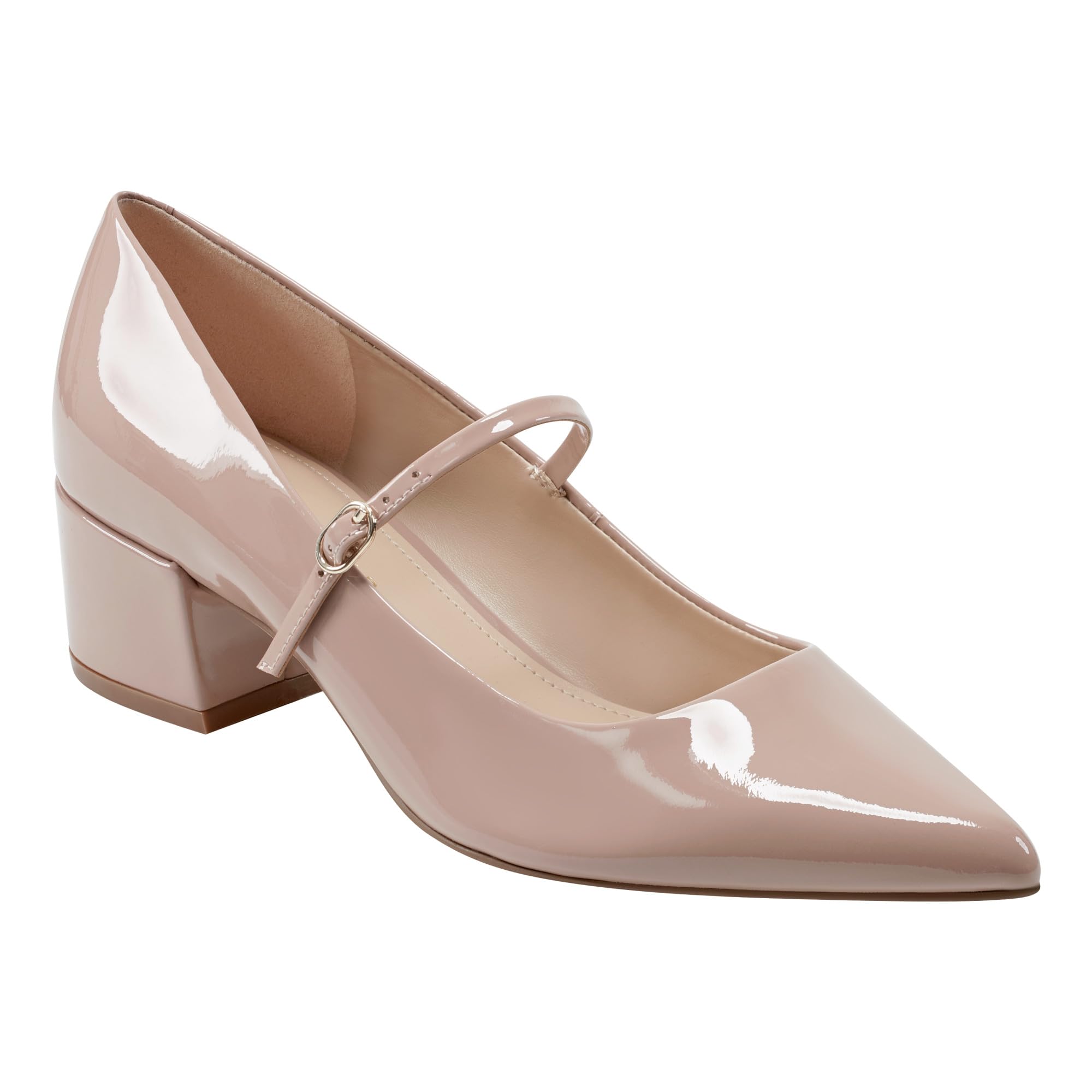 Marc Fisher LTD Women's LUCCIE Pump, Light Natural Patent Leather 110 ...