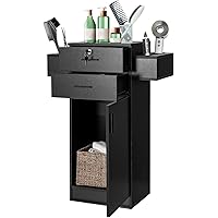 Amazon.com: Giantex Salon Storage Cabinet, Locking Hair Styling Storage ...