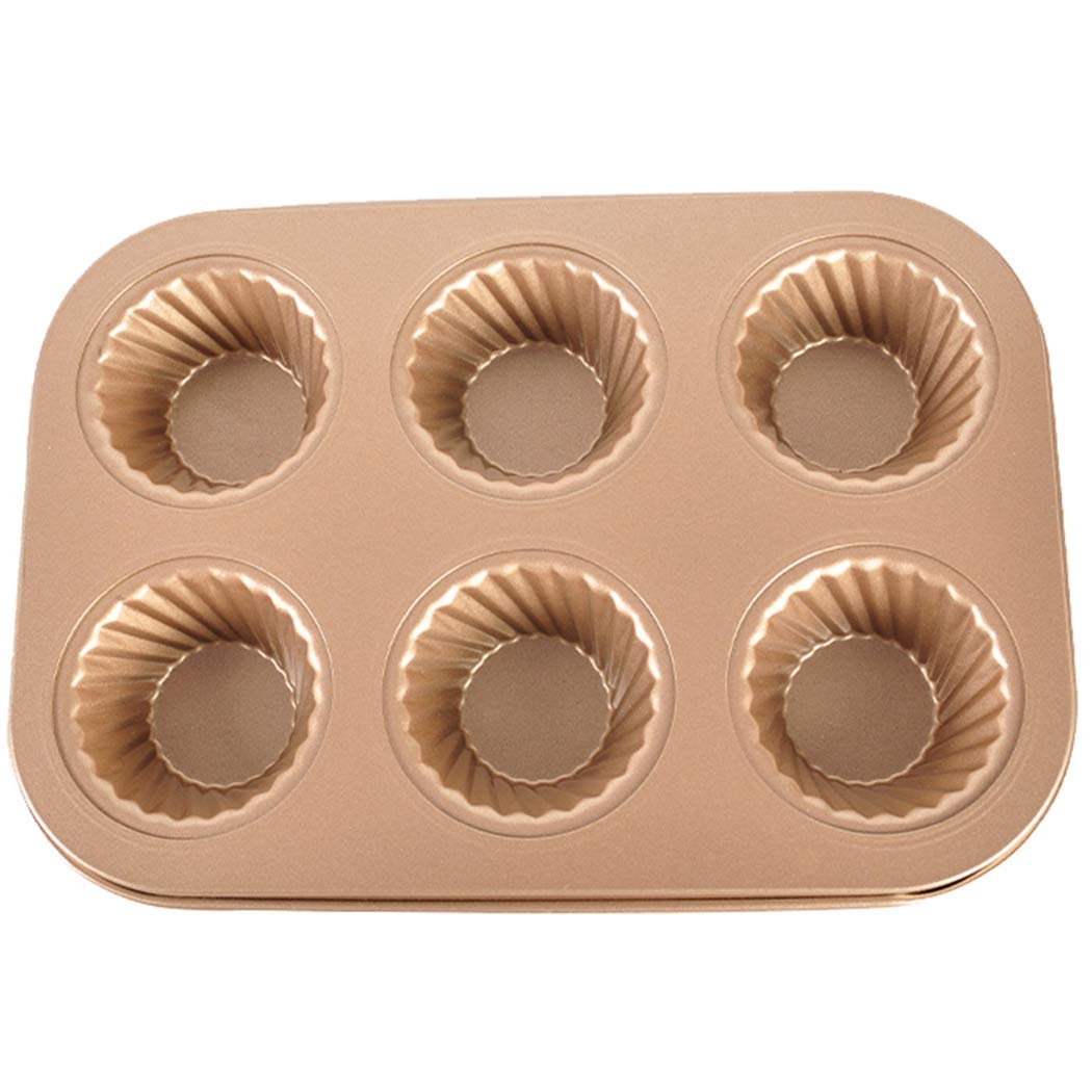 COSYOO Metal Donut Pan 6 Holes Time-Saving Doughnut Sturdy Baking Mold ...