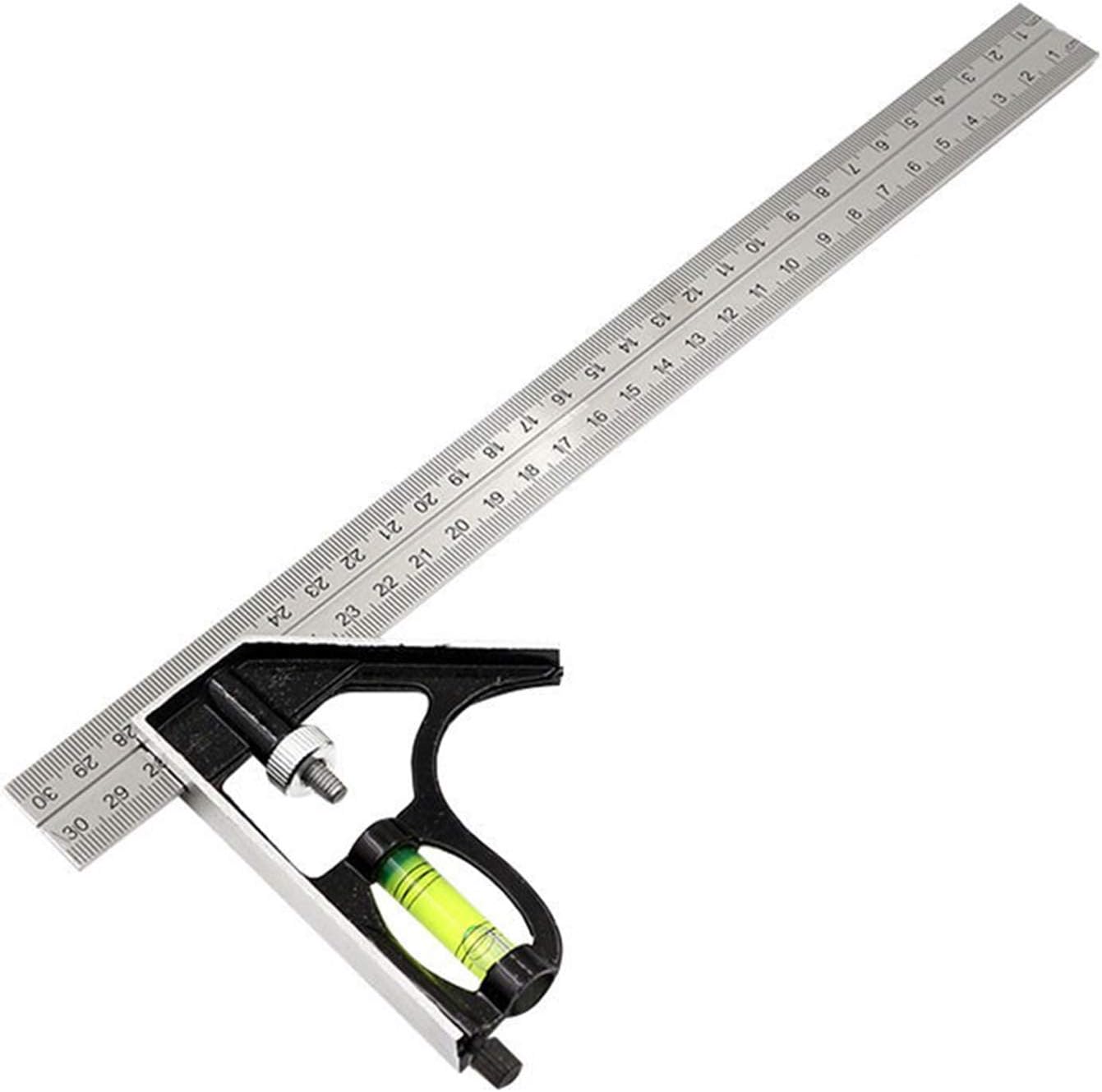 12-Inch 300mm Adjustable Engineers Combination Square Set，Universal ...