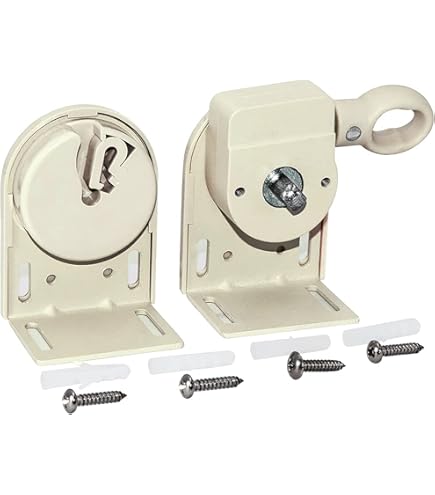 HomeAmore Continuous Loop Cord 60 Inches - White 2.7mm Cord