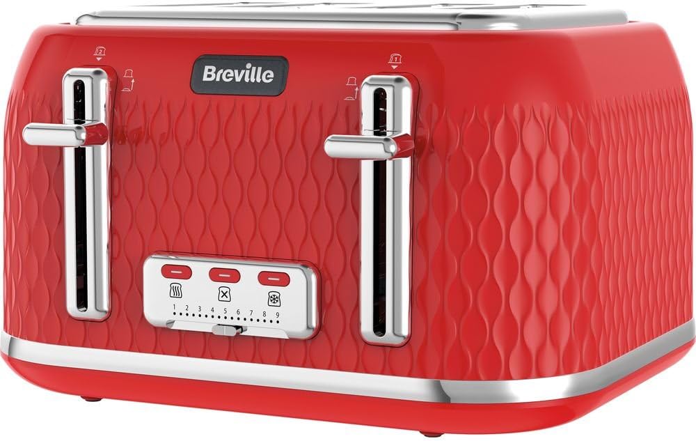 Breville Curve 4-Slice Toaster 1650 W (Red) – BigaMart