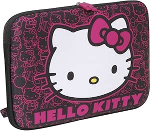 Amazon.com: Loungefly Hello Kitty Pink & Black Laptop Case (Black/Pink ...