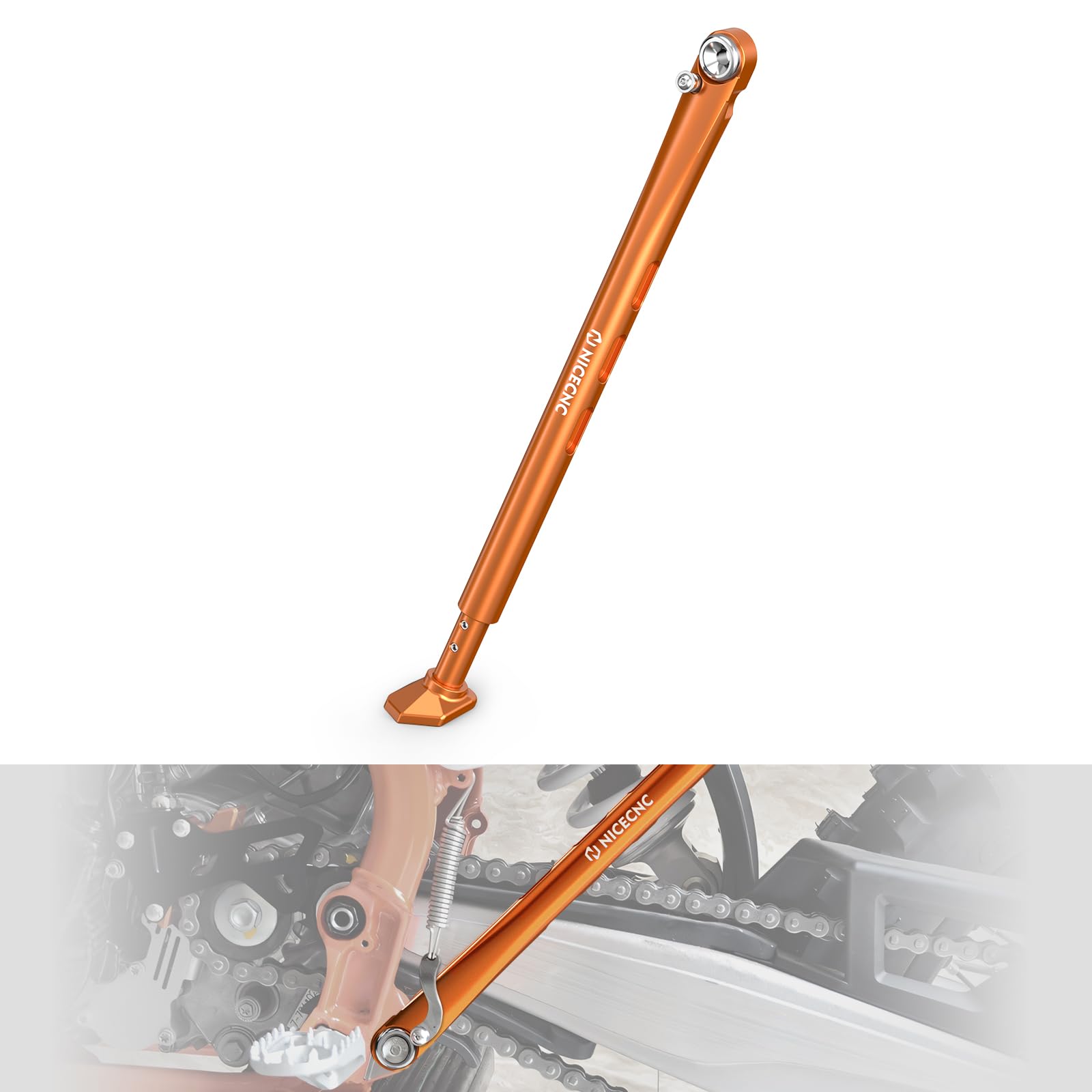 NICECNC Orange Side Stand Reduce Height Compatible with KTM 125-500 XC ...