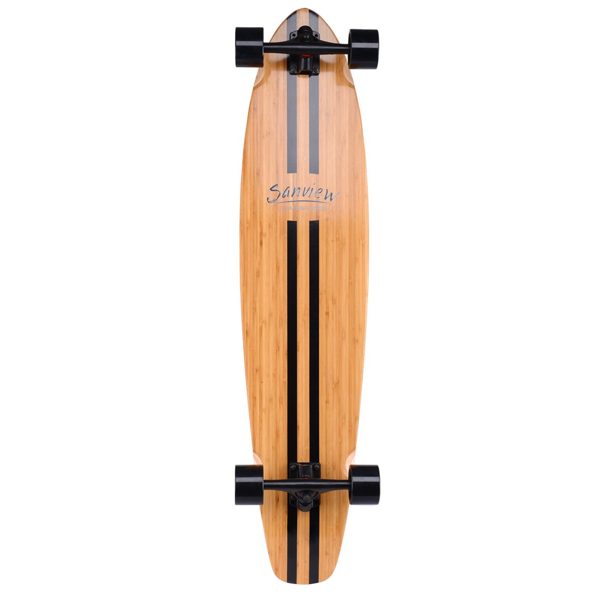 SANVIEW 42inch Complete Bamboo Longboard Skateboards Cruiser