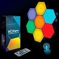 HEXlights Hexagon Wall Lights, Premium Set of Touch & Remote Controlled ...
