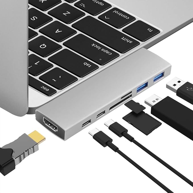 USB C Hub Adapter for Macbook pro 2017: Amazon.co.uk: Electronics