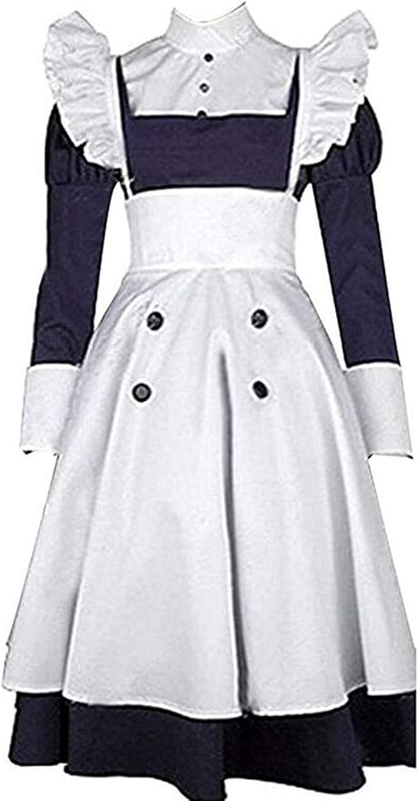 Amazon.com: Poetic Walk Black Butler Mey-rin Maid Uniform Cosplay ...