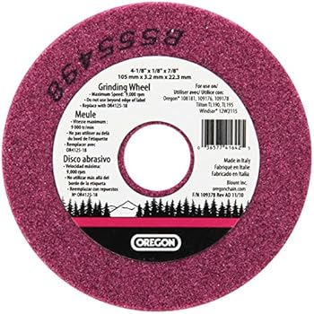Amazon.com : Oregon OR4125-18A Grinding Wheel, 4 1/8" x 1/8" : Chain ...