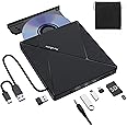 Amazon.com: PeroBuno External CD DVD Drive, USB 3.0 Optical Disc Drive, 4 USB Ports and 2 TF/SD ...
