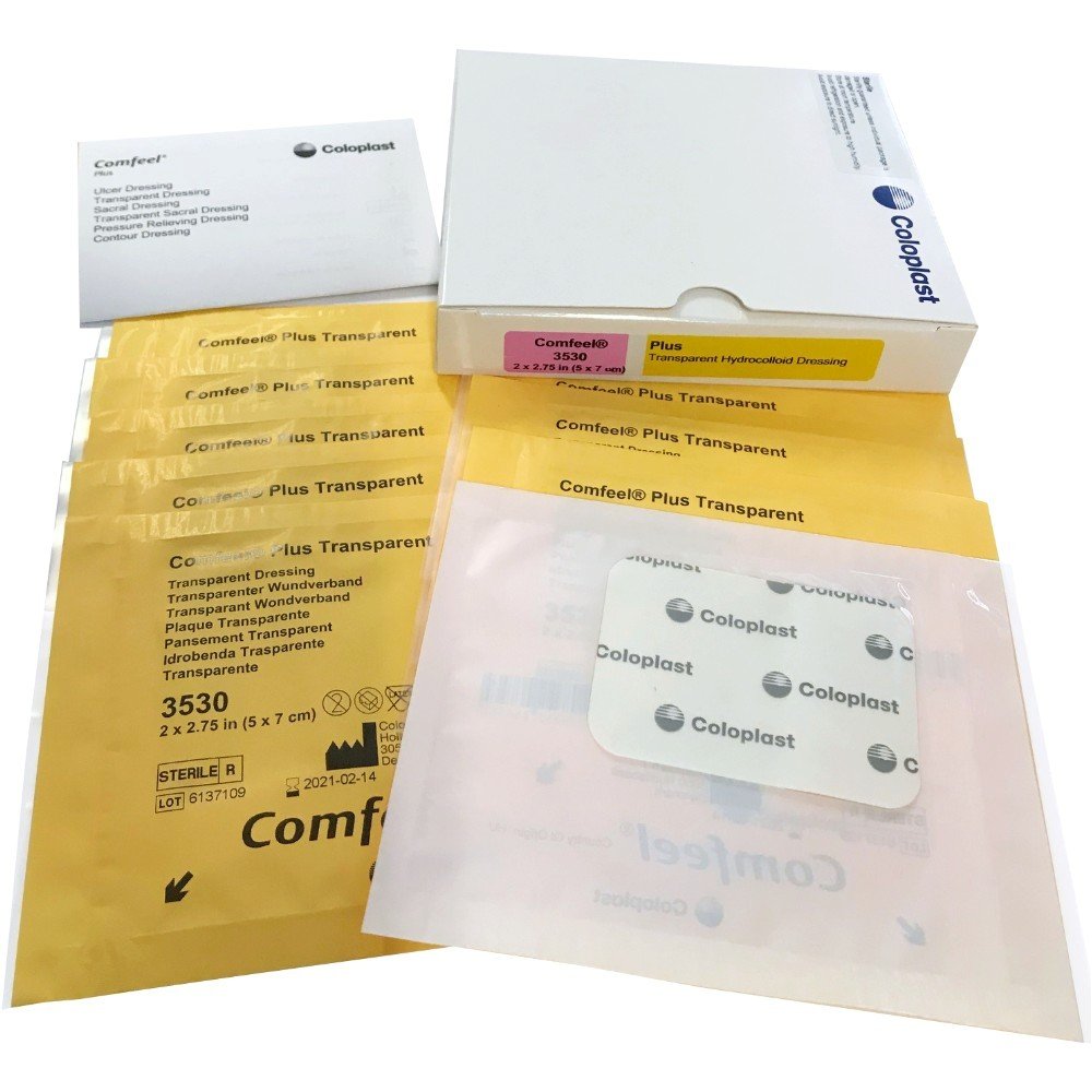 Amazon.com: Coloplast Comfeel Plus Ulcer Dressing 4"x4"10/bx, # 3110 ...