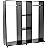 Homcom Open Wardrobe with Hanging Rail and Storage Shelves: Amazon.co ...