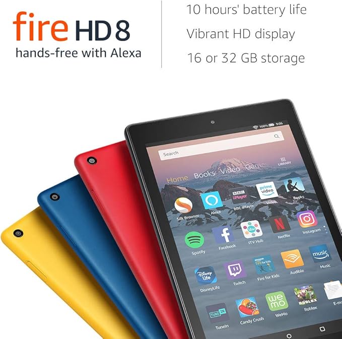 Certified Refurbished Fire HD 8 Tablet | Hands-Free with Alexa | 8" HD ...