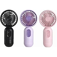 Amazon.com: Mini Portable Fan 3 Pack, Cute Handheld Fan Battery ...