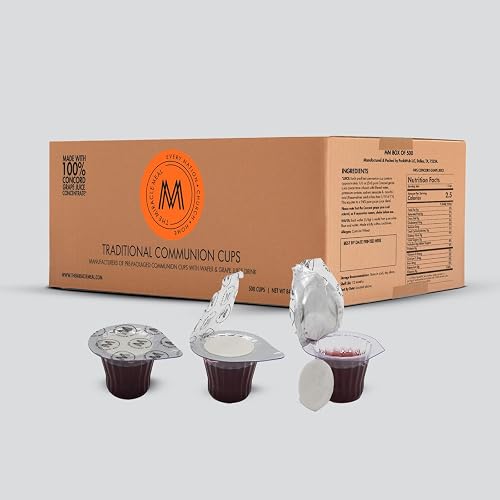 PACK IT HUB The Miracle Meal Pre-filled Communion Cups and Wafer Set ...