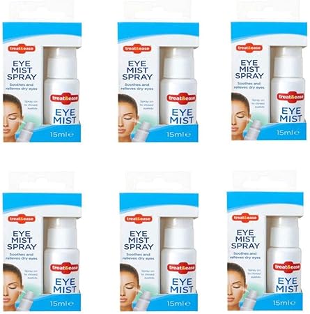 6 x Eye Mist Eyelid Spray for Refreshing Dry Tired Irritated Itch Sore ...