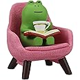 Amazon.com: Gwindrise Tiny Frog Figurine with Pink Sofa for Office Desk ...