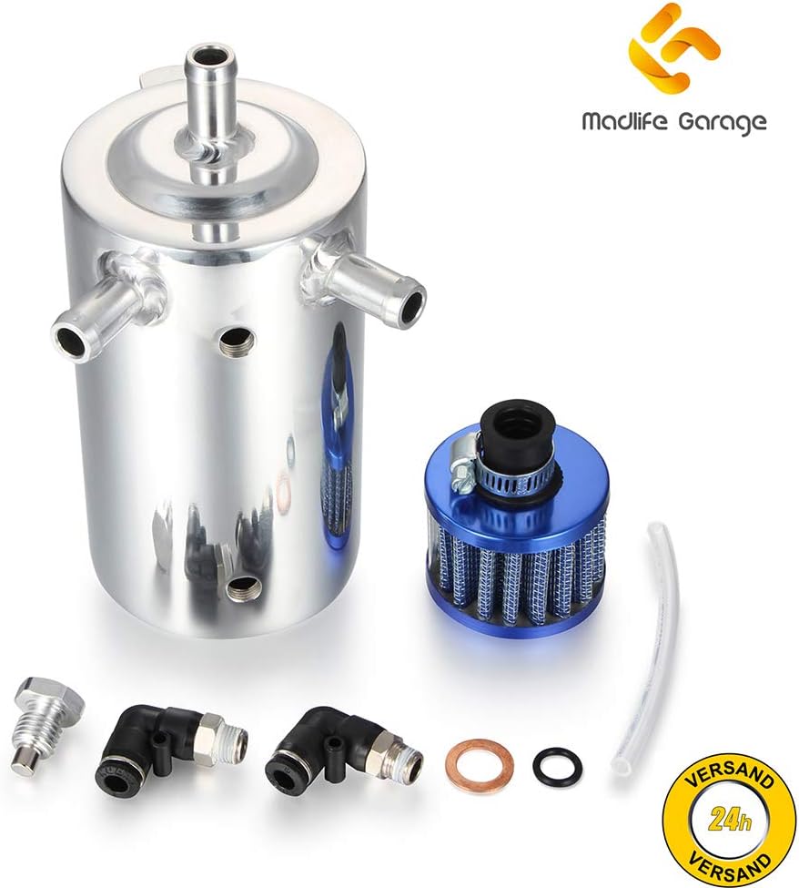 Madlife Garage Universal 0,5 L Ölabscheider mit Filter Öl ...
