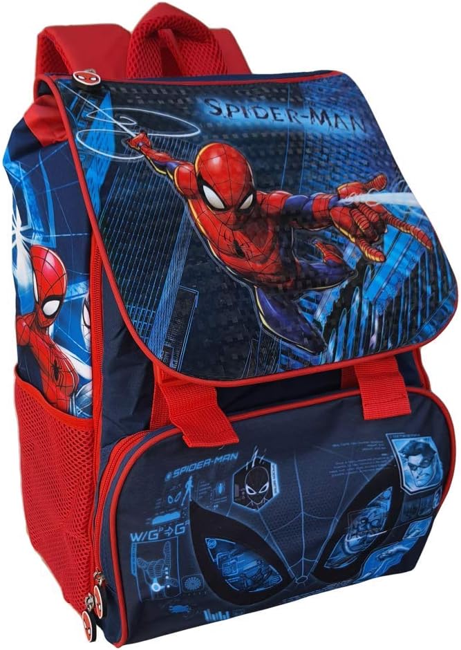 Zaino Spiderman Marvel Uomo Ragno Estensibile Scuola ELEMENTARE CM ...