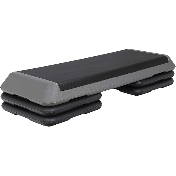 Aerobic Step Platform Adjustable - 4" To 6" Height With Non-Slip ...