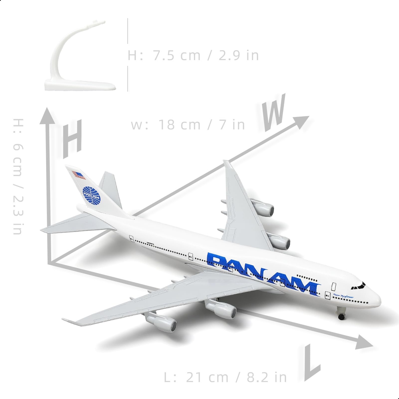 Mua 747 Model Airplane Pan Am -1/300 Boeing 747 Diecast Metal Panam ...