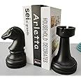 Amazon.com: Chess Piece Bookends, 6.7Inch Tall Classic Decorative Resin ...