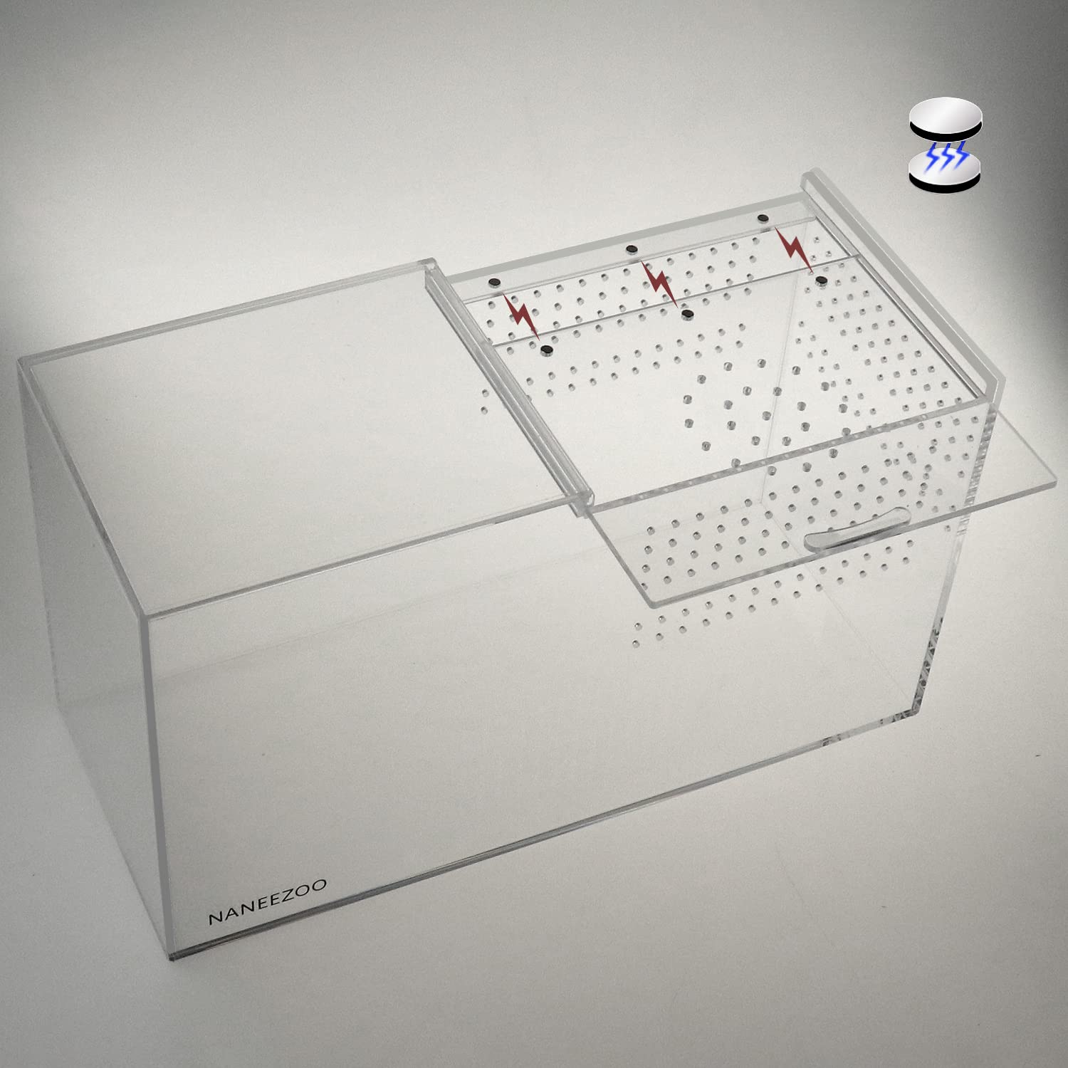 Mua NANEEZOO Acrylic Reptile Terrarium Enclosure, 14”x6”x8” Tarantula ...