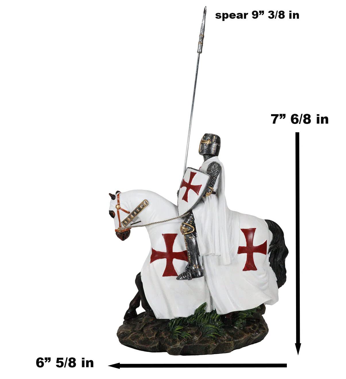 Mua Ebros Crusader English Knight On Cavalry Horse Statue 8" Tall ...