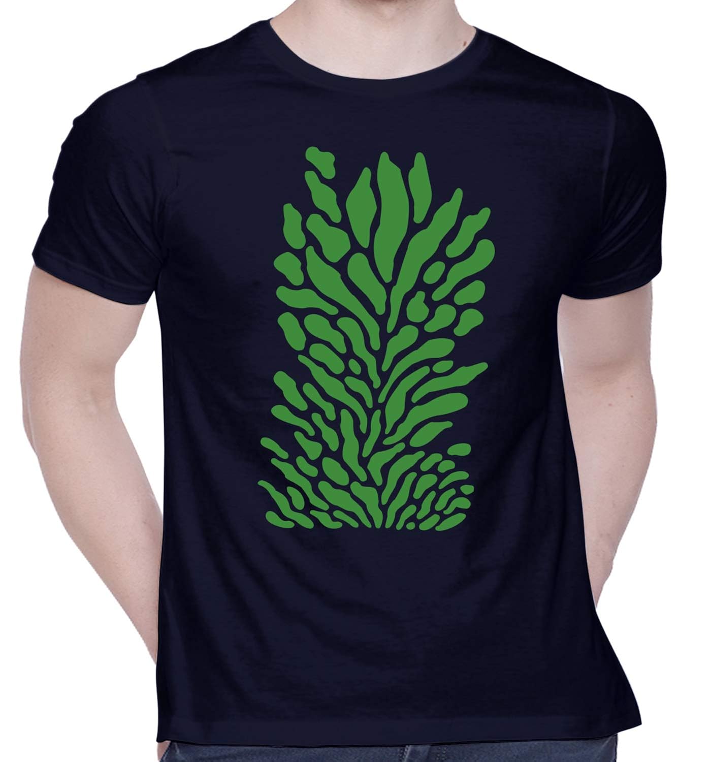 Buy CreativiT Graphic Printed T-Shirt for Unisex Green Grass Tshirt ...