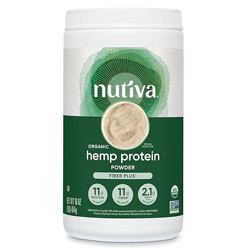 Nutiva USDA Organic Cold-Pressed Hemp Seed Plant Protein Powder, 16 ...