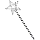 Amazon.com: Silver 13 Inches Star Wand Angel WandSilver Fairy Princess ...
