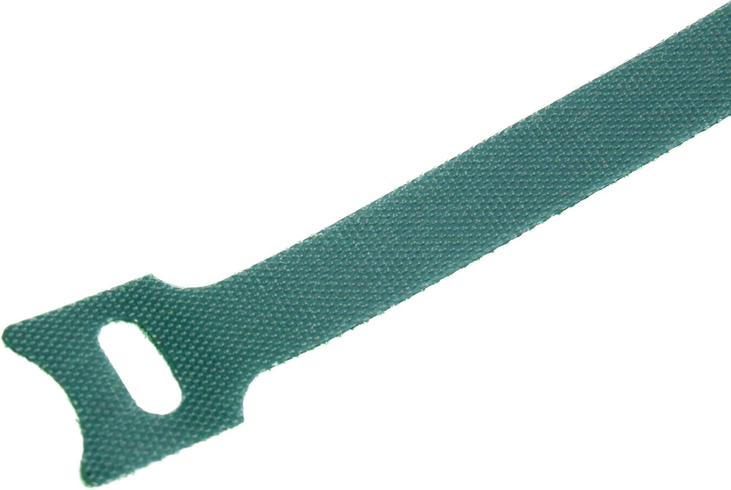 100x Green Reusable Cable Ties Hook & Loop Adjustable Cable Tidy Strap ...