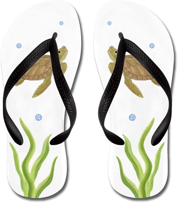 Amazon.com | CafePress Sea Turtle Beach Sandals | Flip-Flops