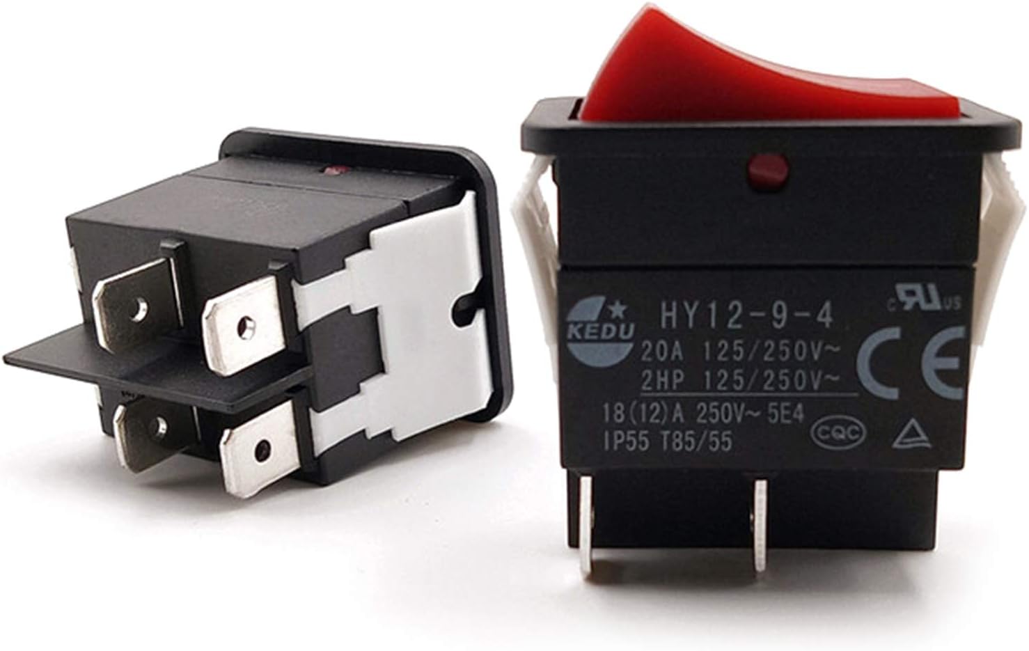 1pc 4 Pin IP55 T85 HY12-9-4 Power On Off Rocker Switch Push Button ...