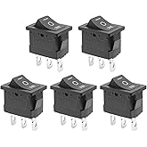 Amazon.com: AutoEC 10 PCS Rocker Switch 3 Pin AC 15A/250V 20A/125V SPST ...
