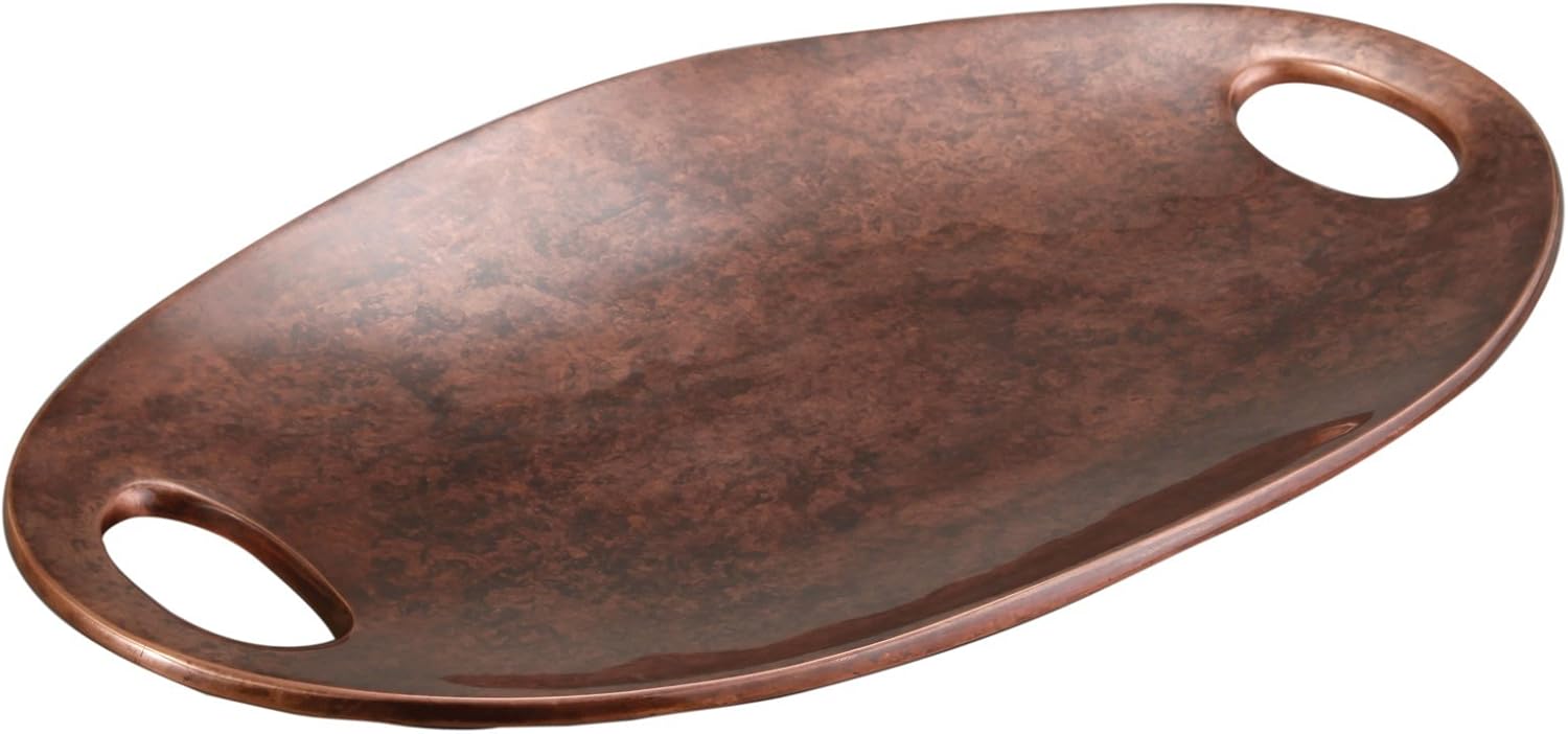 Amazon.com | Nambe Pebble 18-Inch Handled Tray: Platters: Serving Trays