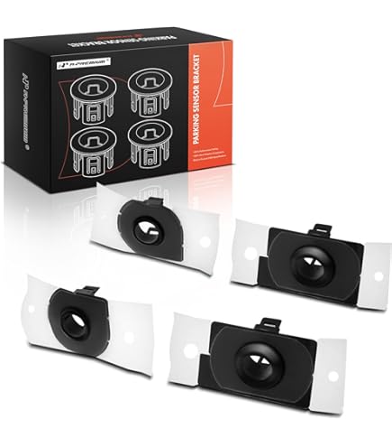Front Rear Sensor Brackets A-Premium 4-Piece Parking Sensor Bezels For ...