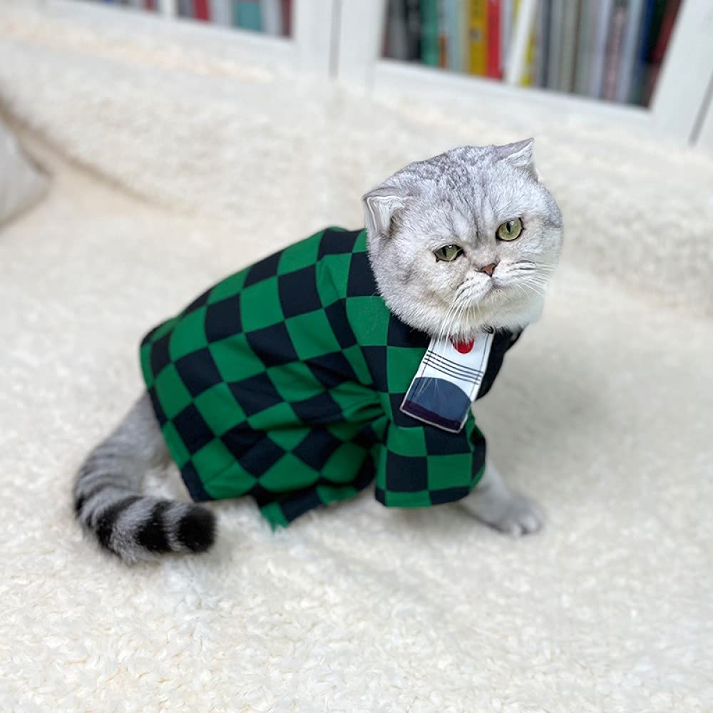 Mua Cat Costume Anime Cat Clothes Cat Halloween Costume Tanjirou ...