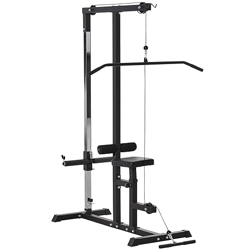Soozier Multi-Function Power Tower, LAT Pull Down Machine Arm & Back ...
